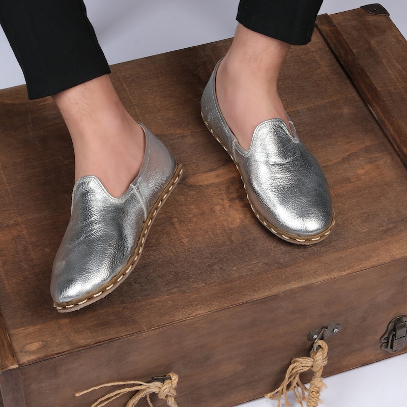 Turkish Shoes Silver - Etsy