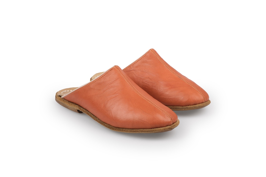 Handmade Leather Mules: Classic Turkish Slip-on Loafers - Etsy