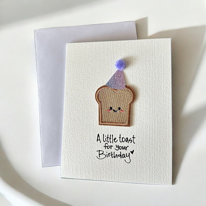 A Little Toast Birthday Card Handmade Greeting Card Little Toast in ...