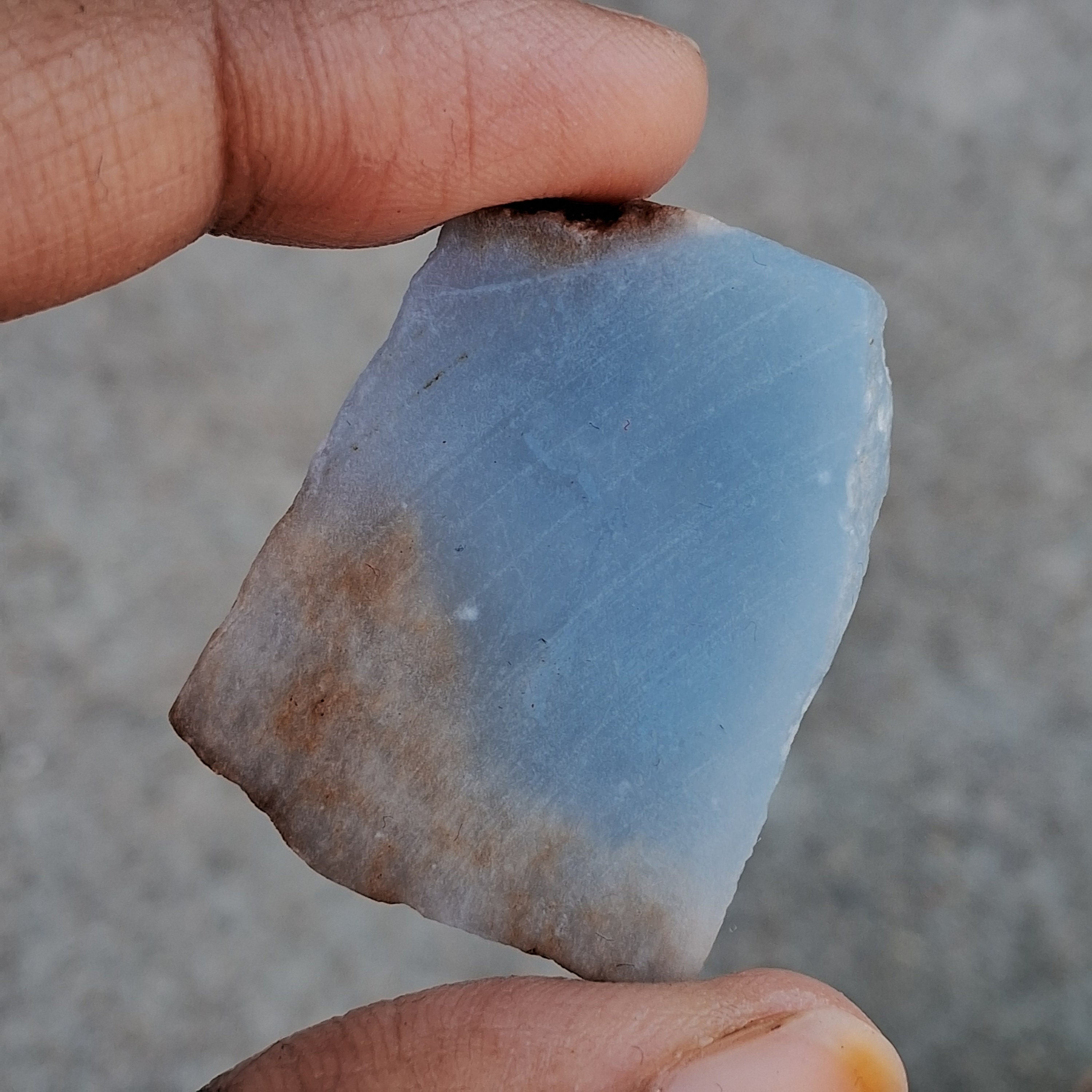 Angelite 'SLAB' , Genuine Raw Angelite Slice, Crystal Angelite, Healing ...