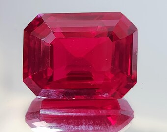 Mogok Blood Red Ruby Radiant Shape 60.00 Cts Faceted Cut Stone New Year ...