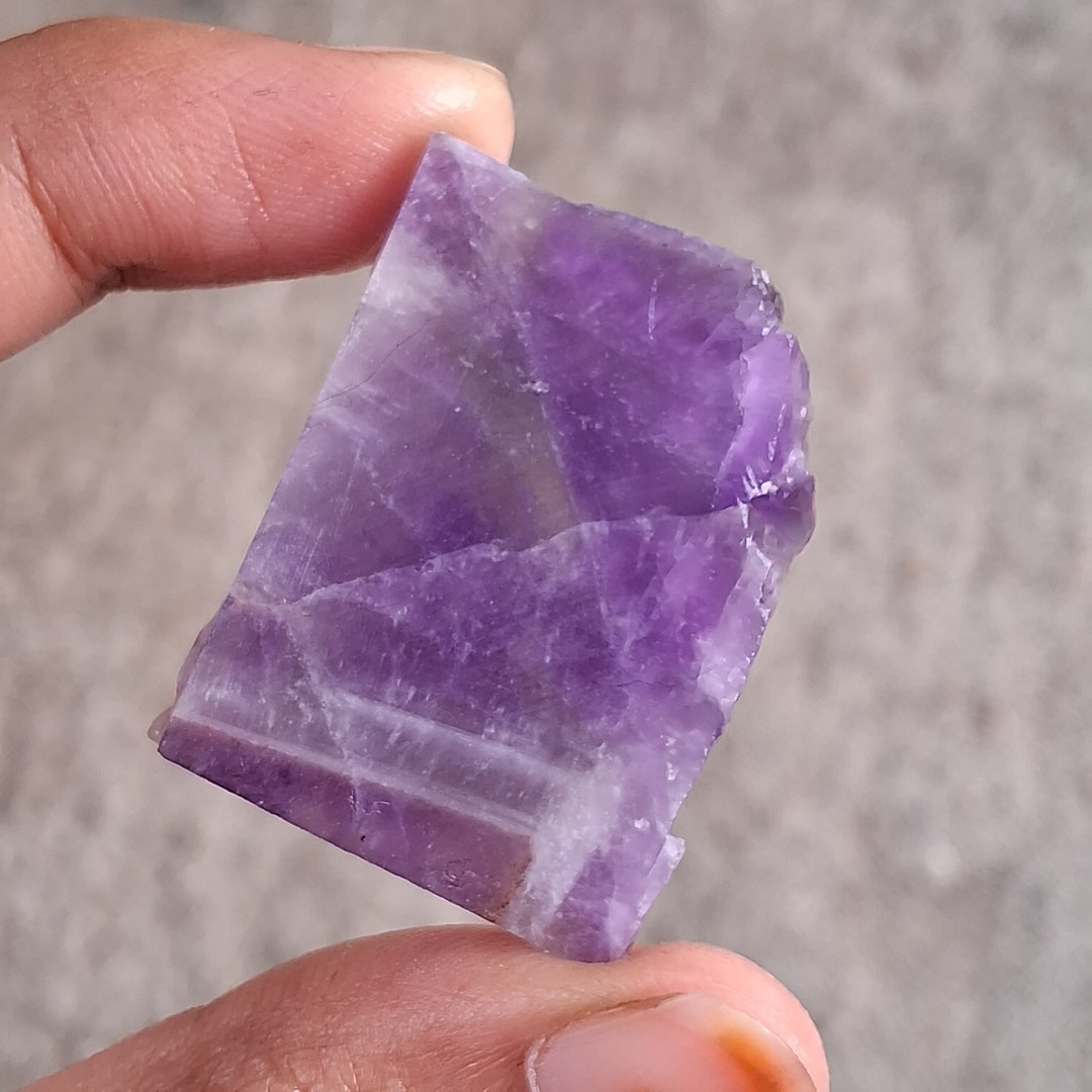 Amethyst Unpolished 'SLAB' Crystal Lapidary 47 Ct Natural Purple ...