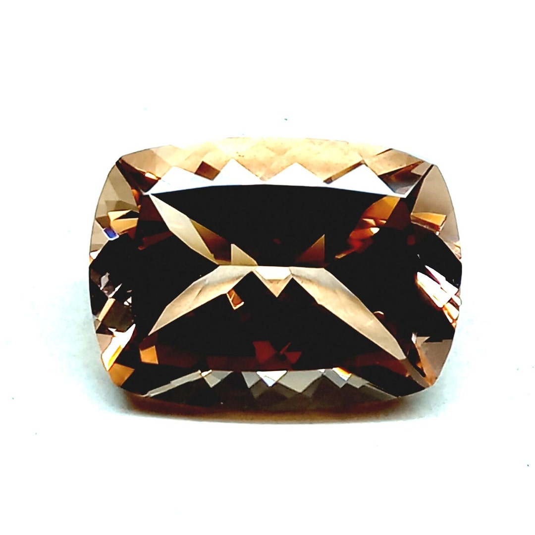 Certified Morganite Cushion Cut Loose Gemstone 10 Cts Natural Peach ...
