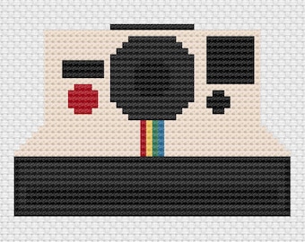 Camera Cross Stitch Retro Pattern Pdf Old Photo Cross Stitch Vintage ...
