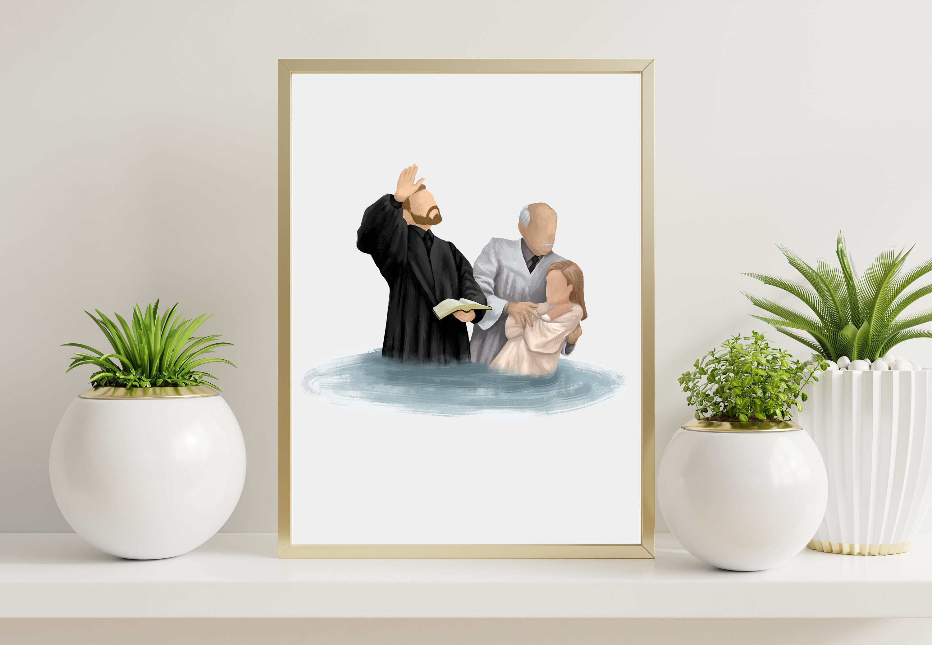 Baptism I Am a Child of God, Lds Baptism, Jesus Watercolor Painting ...