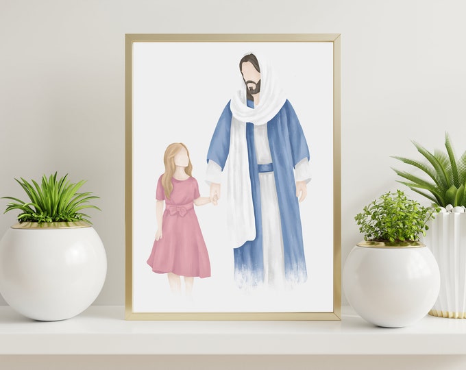 I Am a Child of God LDS Baptism I Walk by Faith Lds Baptism Gift Jesus ...