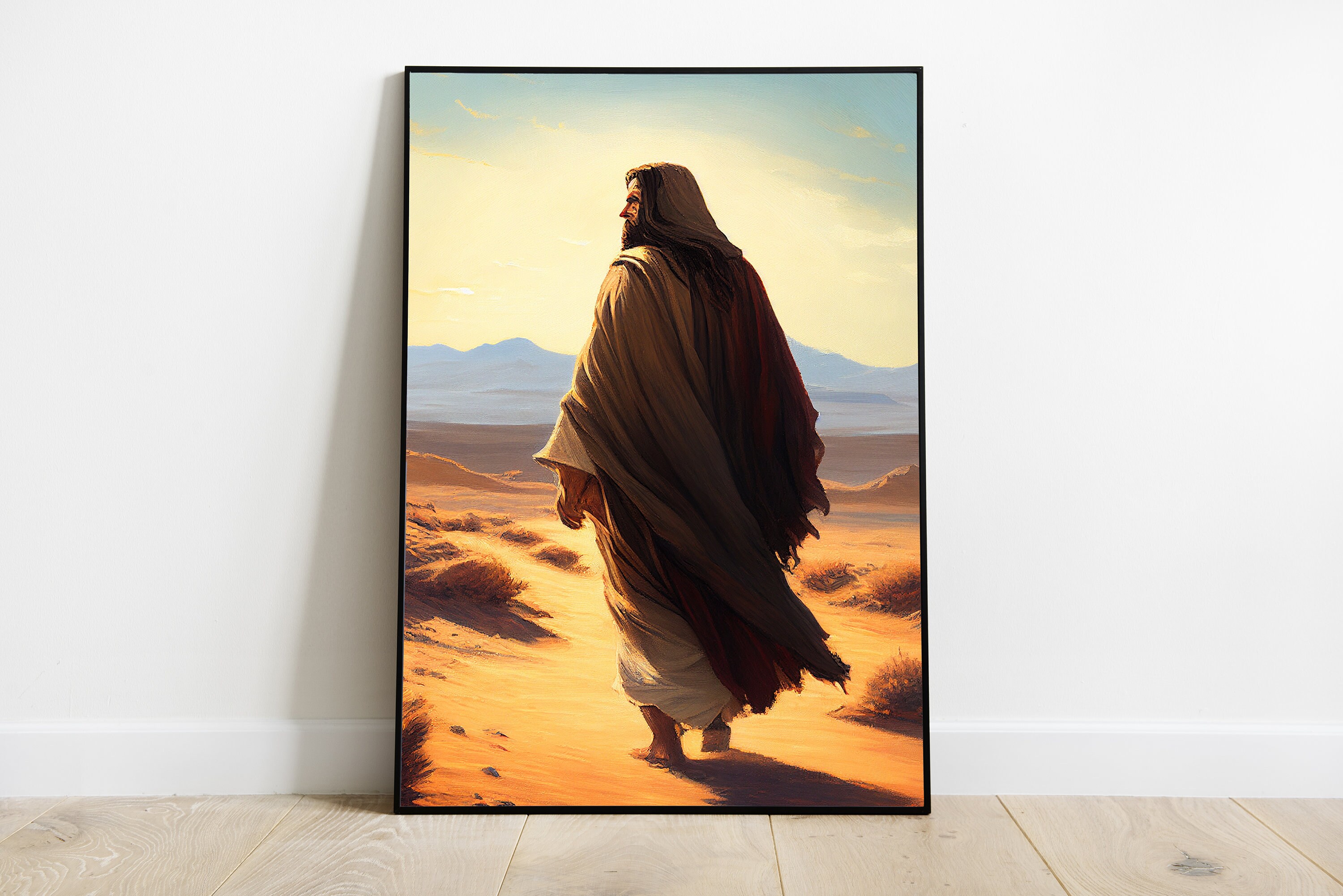 Jesus Walking In Desert