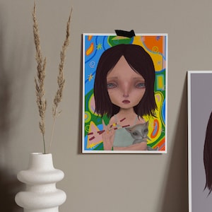 EMMA CHAMBERLAIN Illustrated Portrait Printable Poster Emma Chamberlain ...
