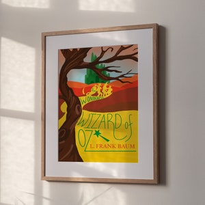 Printable the Wonderful Wizard of Oz Poster Book Wall Art - Etsy