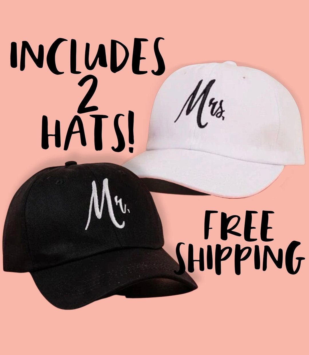 Mr and Mrs Hats, Mr Mrs Hats, Honeymoon Hats, Mr Mrs Baseball Caps, Mr ...