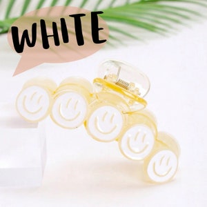 Smiley Face Hair Clip, Retro Hair Barette, Happy Face Hair Claw, Summer ...