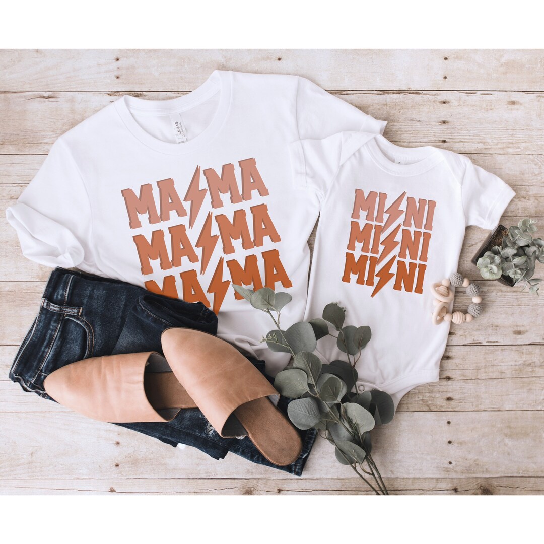 Mama Mini Matching Set, Mama Mini Shirt, Mama T Shirt, Mini Onesie ...