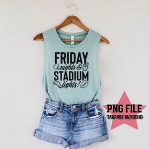 Friday Night PNG Stadium Lights PNG Instant Download Football Tshirt ...
