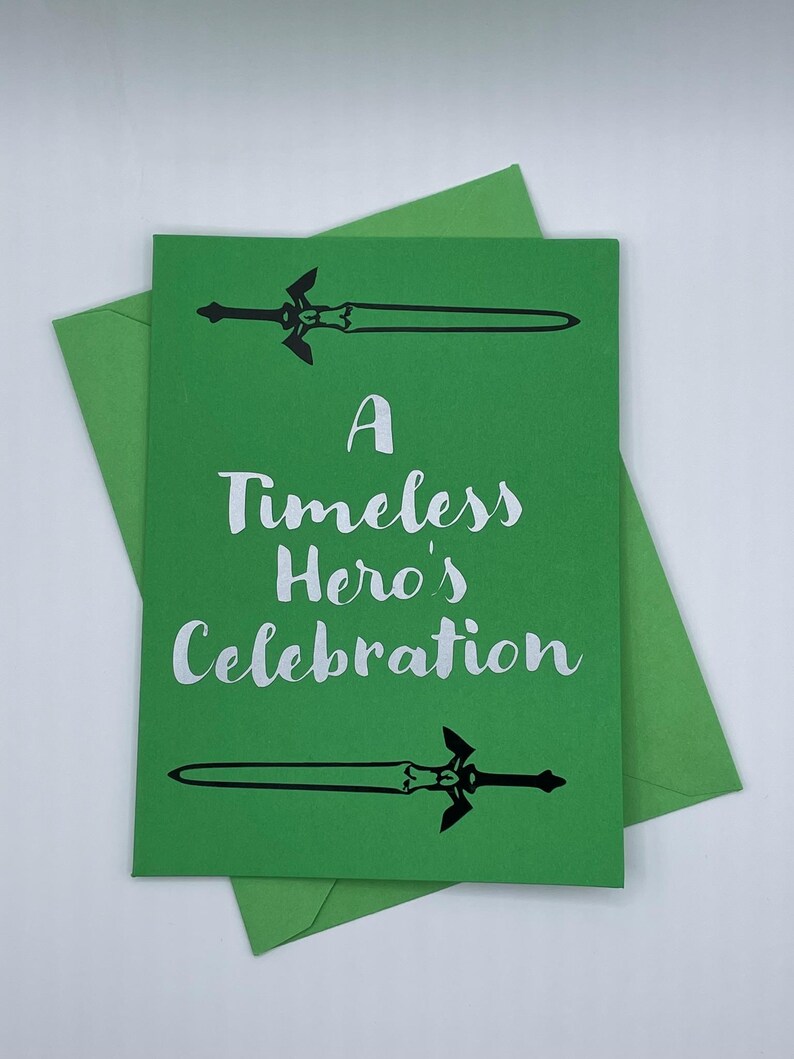 Legend of Zelda Birthday Card | Celebration - Etsy