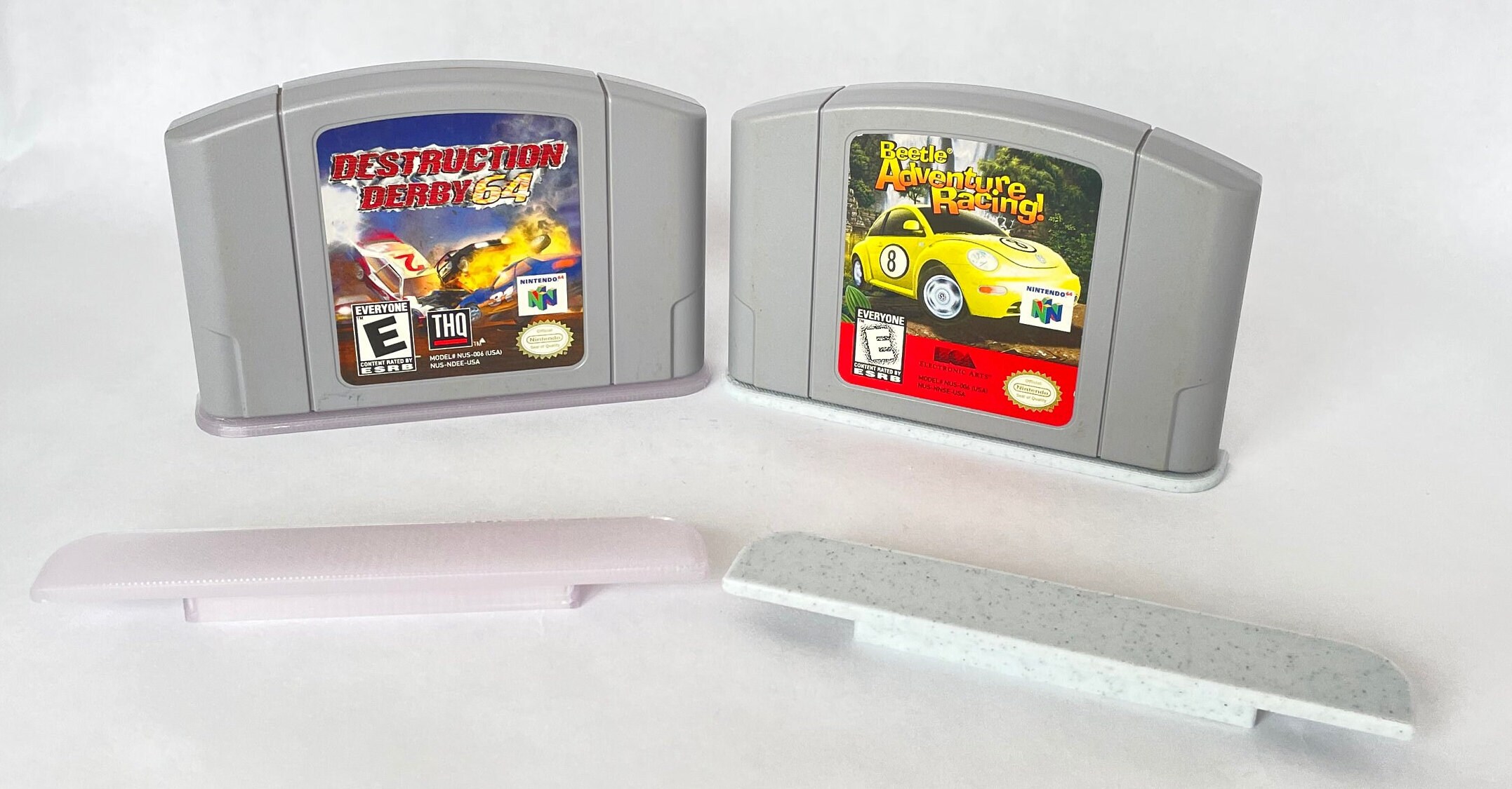 2 PACK N64 Game Display Stand Nintendo 64 Game Cartridge Display and ...