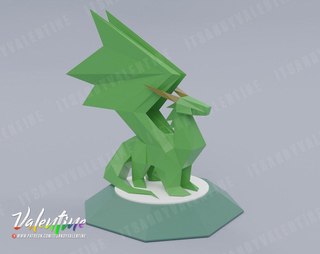 Crystal Dragon Statue Spyro the Dragon 3D Printing Files - Etsy
