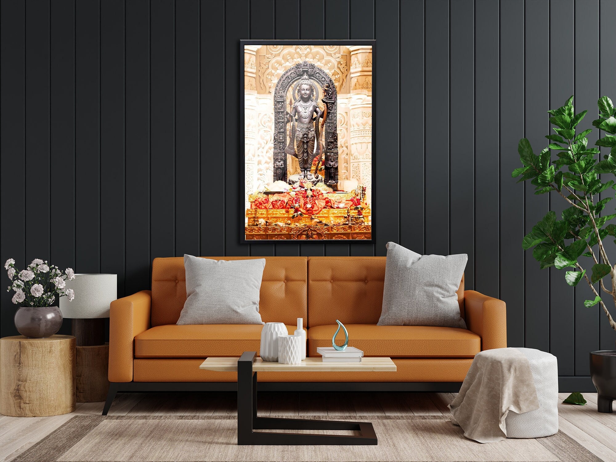 Ram Lalla Framed Wall Art gift for Ram Devotee Framed Wall Art From ...