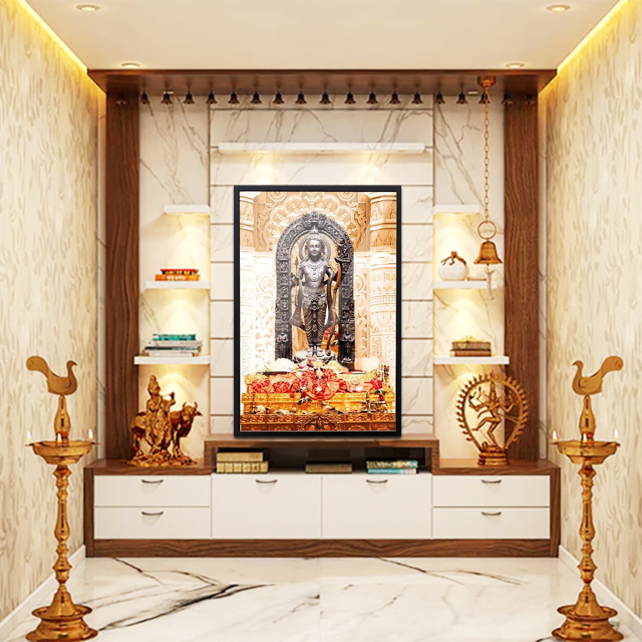 Ram Lalla Framed Wall Art gift for Ram Devotee Framed Wall Art From ...