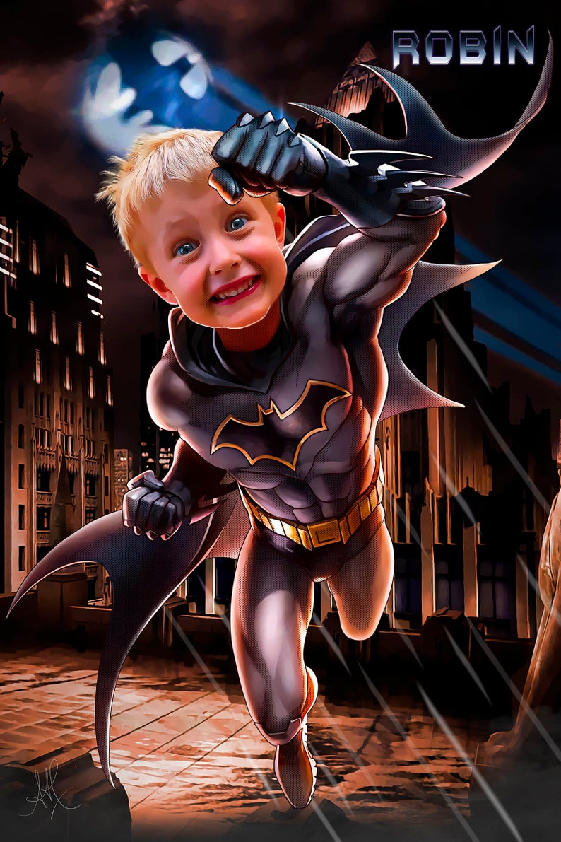Superhero Portrait From Your Photo, Custom Family Superhero Portrait ...