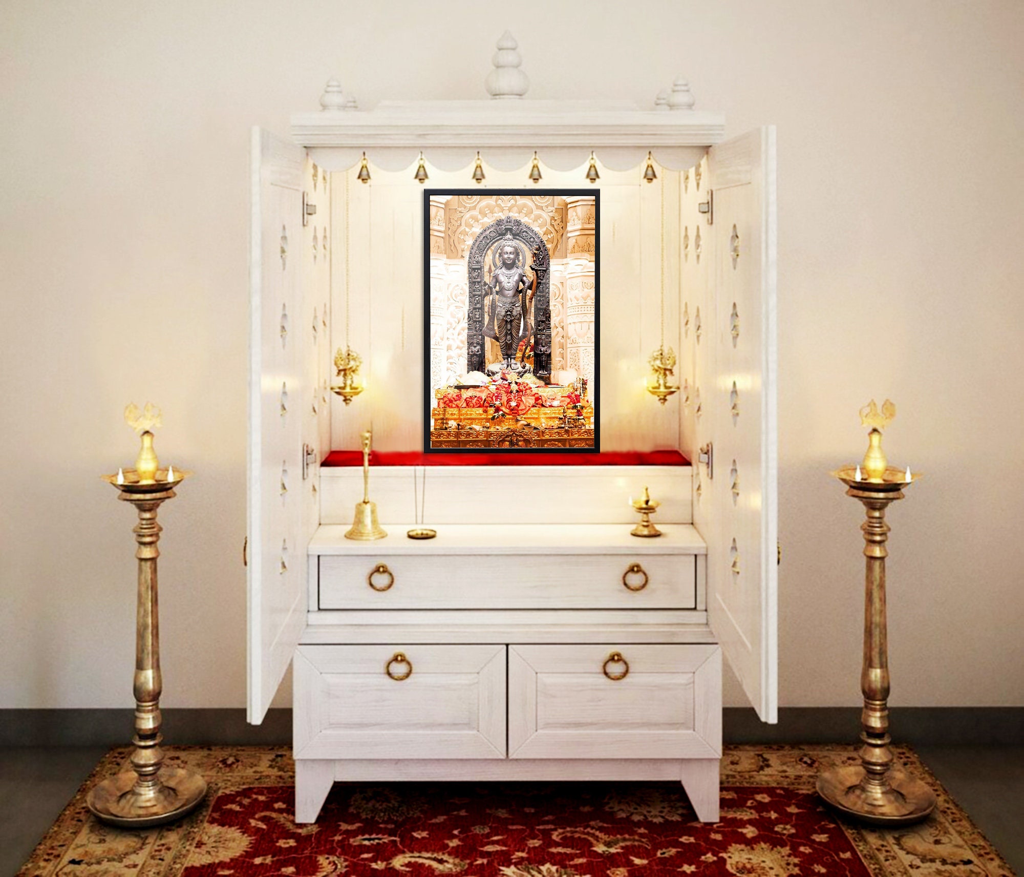 Ram Lalla Framed Wall Art gift for Ram Devotee Framed Wall Art From ...