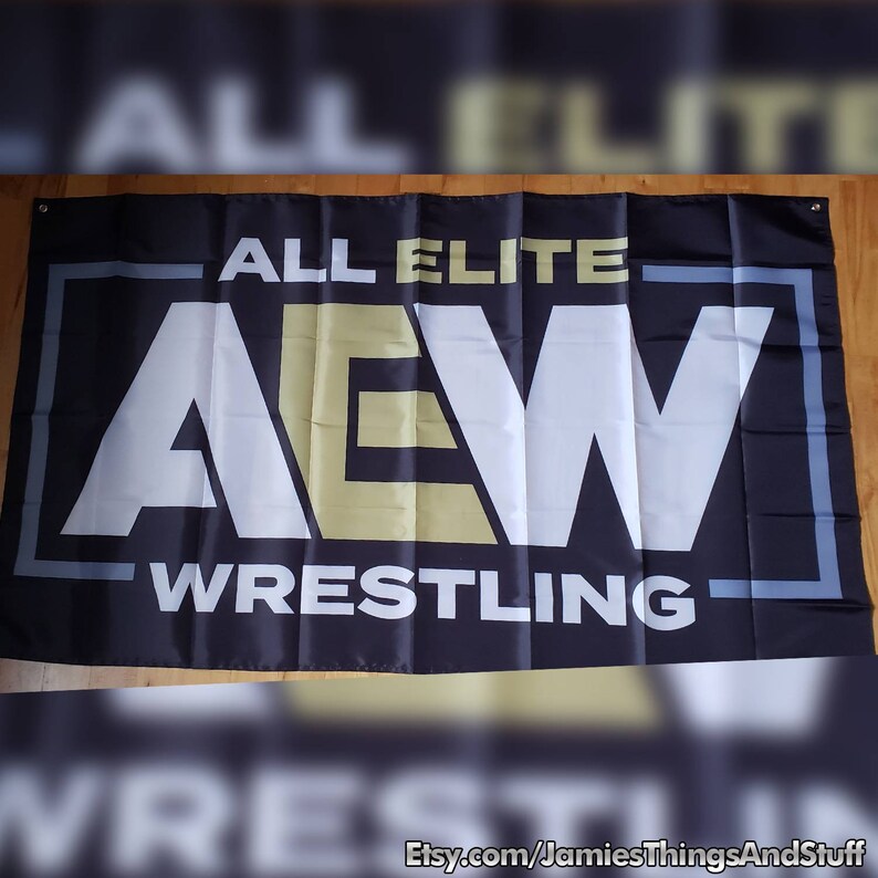 AEW All Elite Wrestling Flag Wall Banner | Etsy