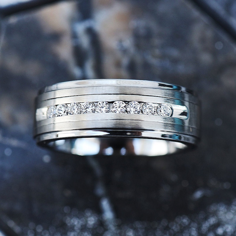 Channel Set Diamond Jewelry - Etsy