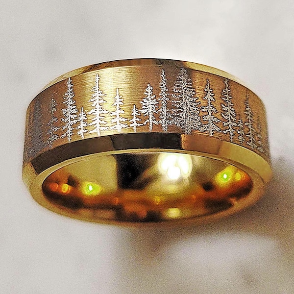 Tree Wedding Ring - Etsy