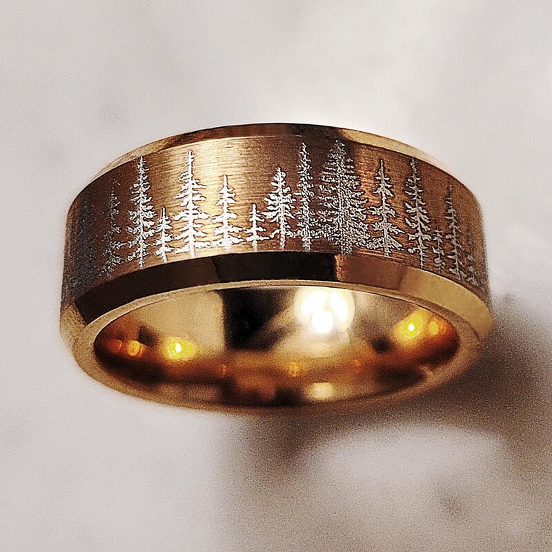 Tree Wedding Ring - Etsy