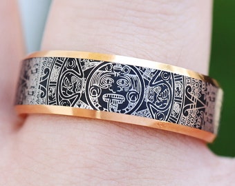 Aztec Wedding Ring | Etsy
