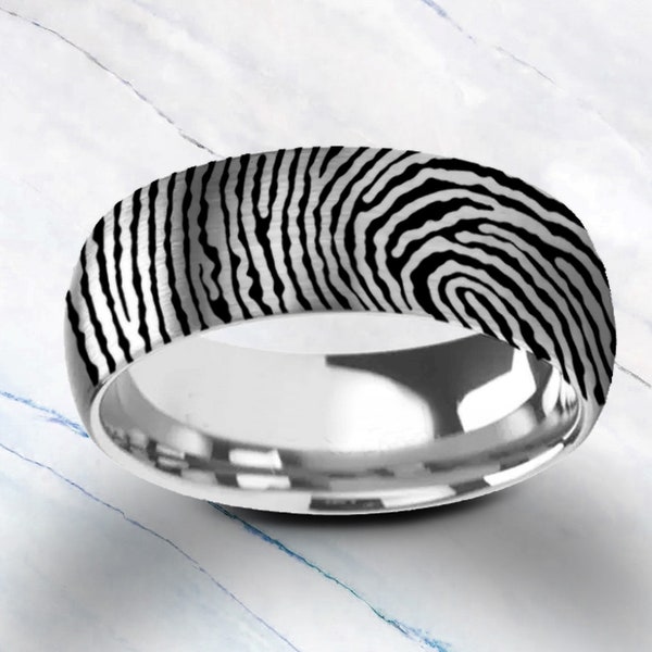 Fingerprint With Engraving - Etsy