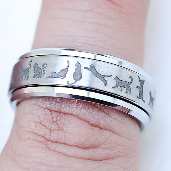 Cat Wedding Ring - Etsy
