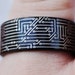Engraved Circuit Board Ring, Circuit Pattern Ring, Circuit Board ...