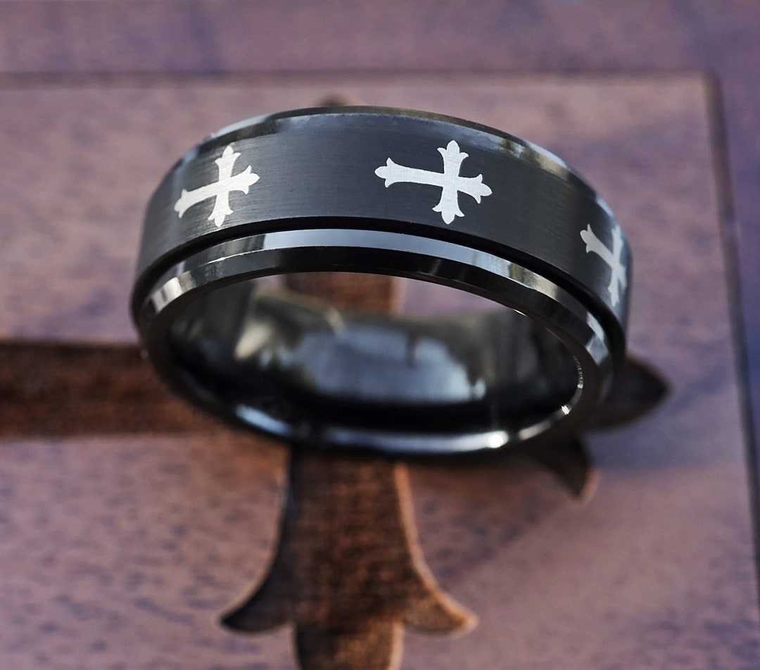 Christian Wedding Ring, Lord Wedding Ring, Artistic Cross Ring ...