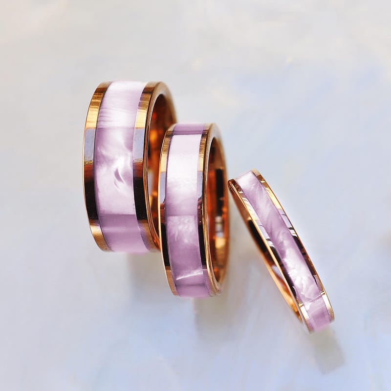 Pink Pearl Ring 18k - Etsy