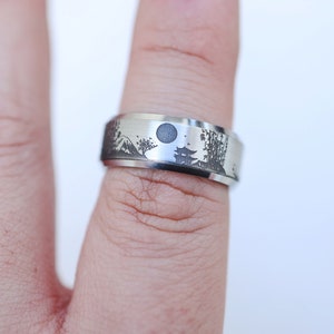 Special Embossed Engraved Japan Ring, Old Japan Scene Ring, Japanese ...