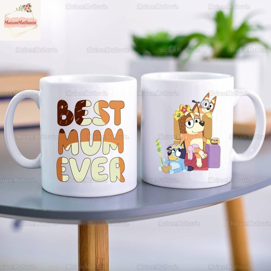 Bluey Family Mug, Bluey Mom Mug, Bluey Mom Coffee Mug, Bluey Birthday ...