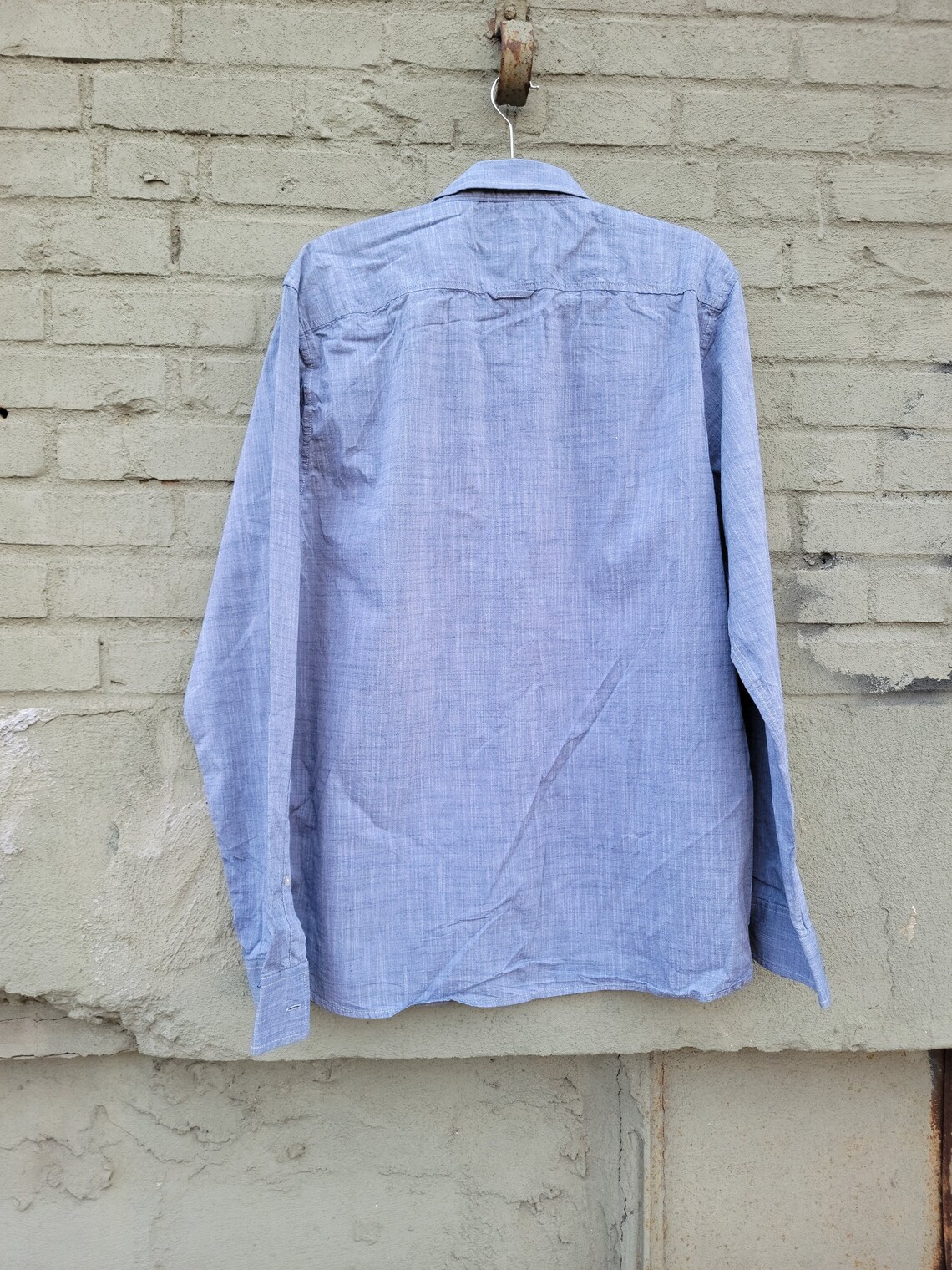 Hand Painted Button Down 100% Cotton , Upcycled Clothing, Neo ...