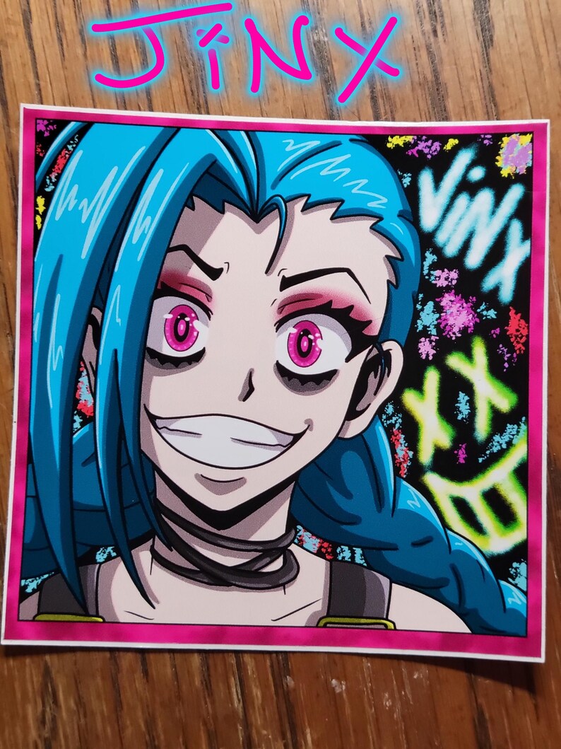 Anime Girl Stickers/gloss/split Backing - Etsy