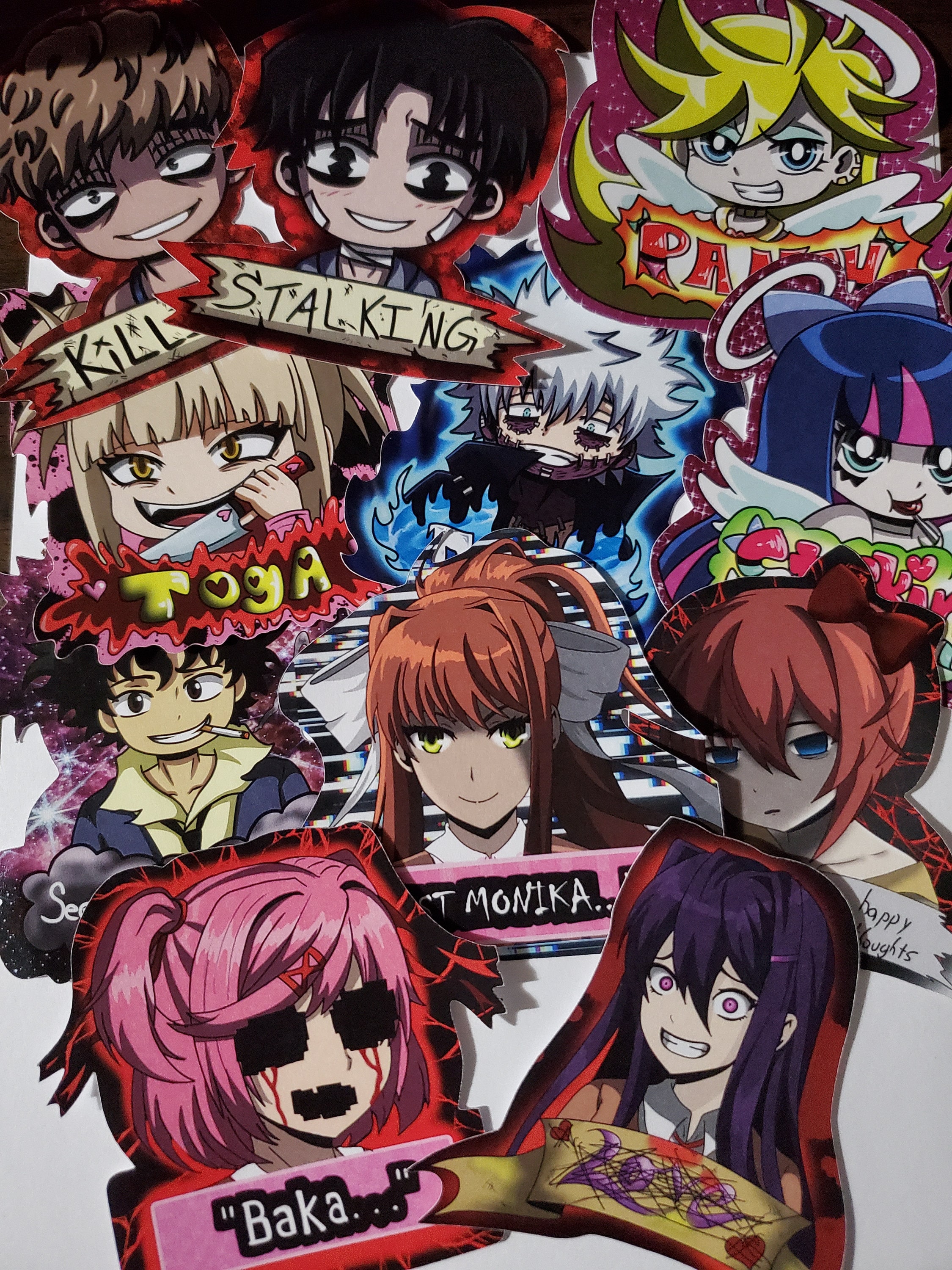 Doki Doki Literature Club Stickers/die Cut/matte - Etsy