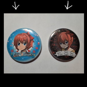 DDLC (doki Doki Literature Club) Buttons/pins - Etsy