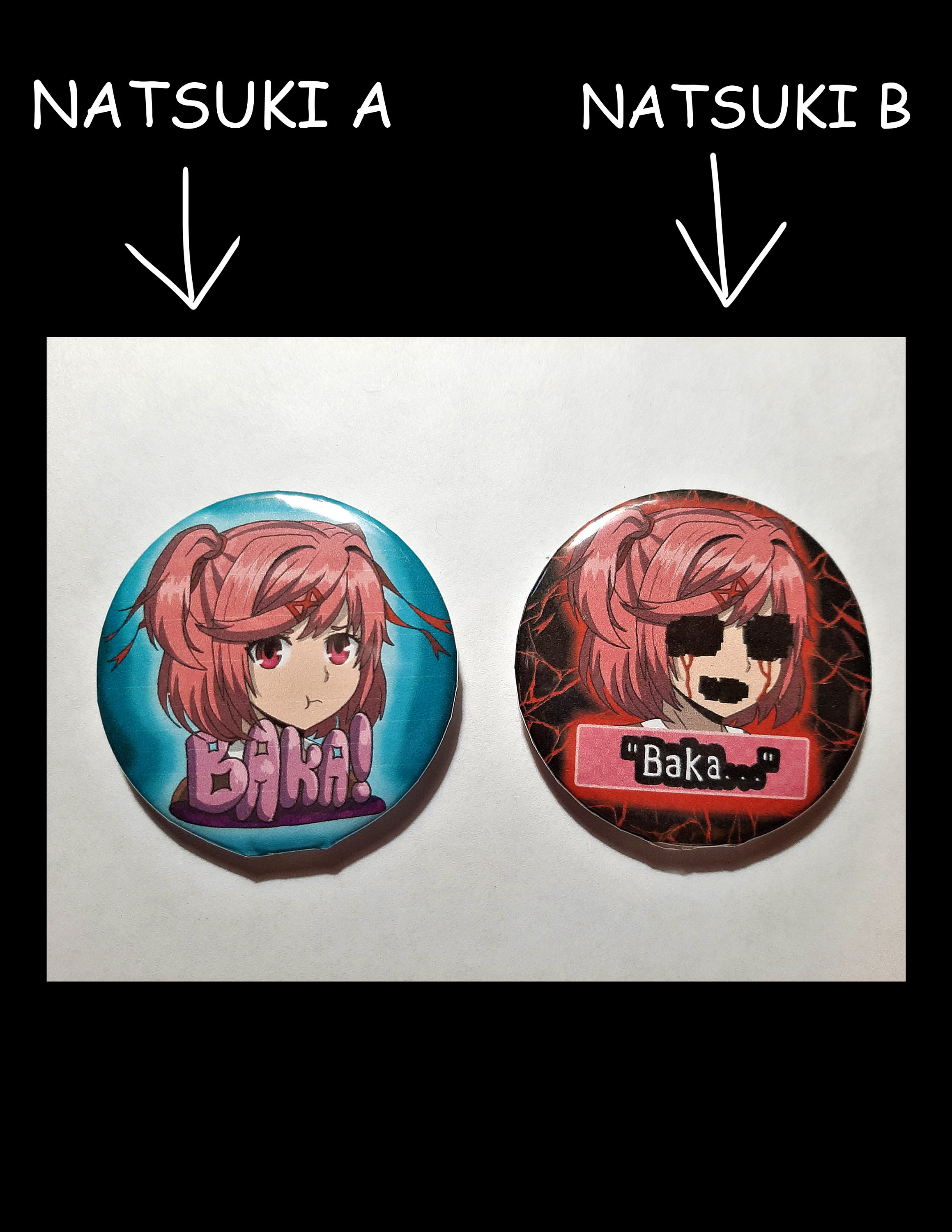 DDLC doki Doki Literature Club Buttons/pins - Etsy UK
