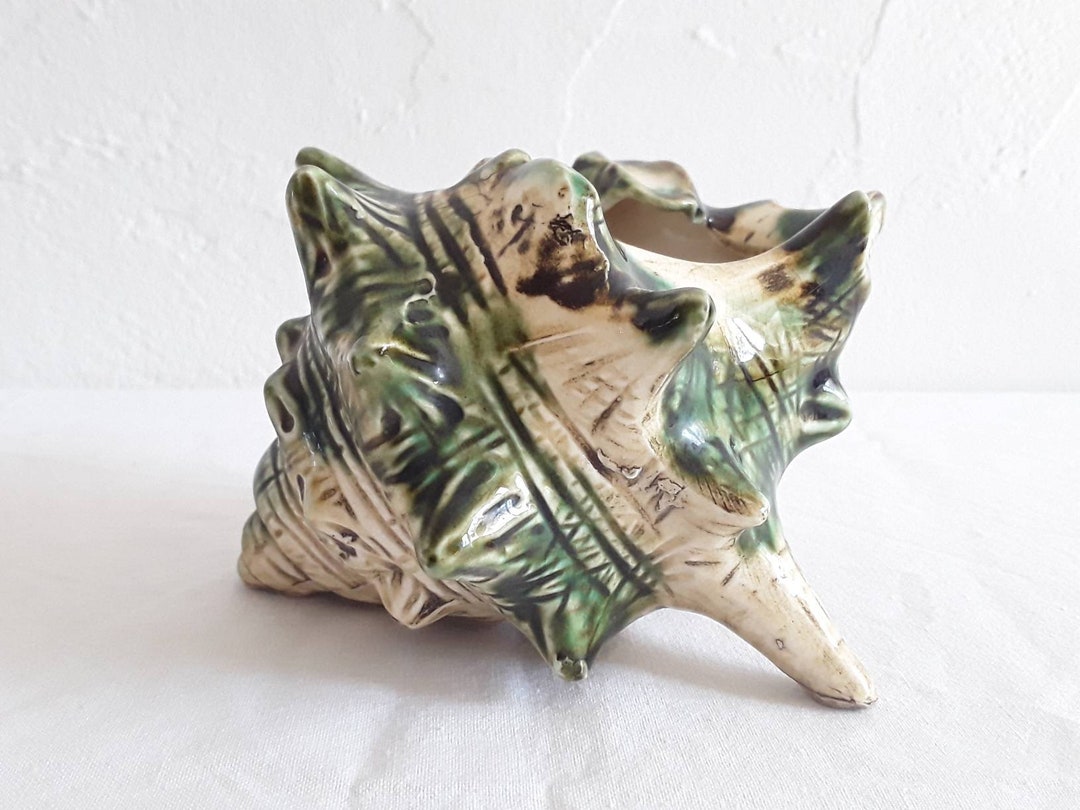 Vintage Ceramic Shell Ashtray - Etsy