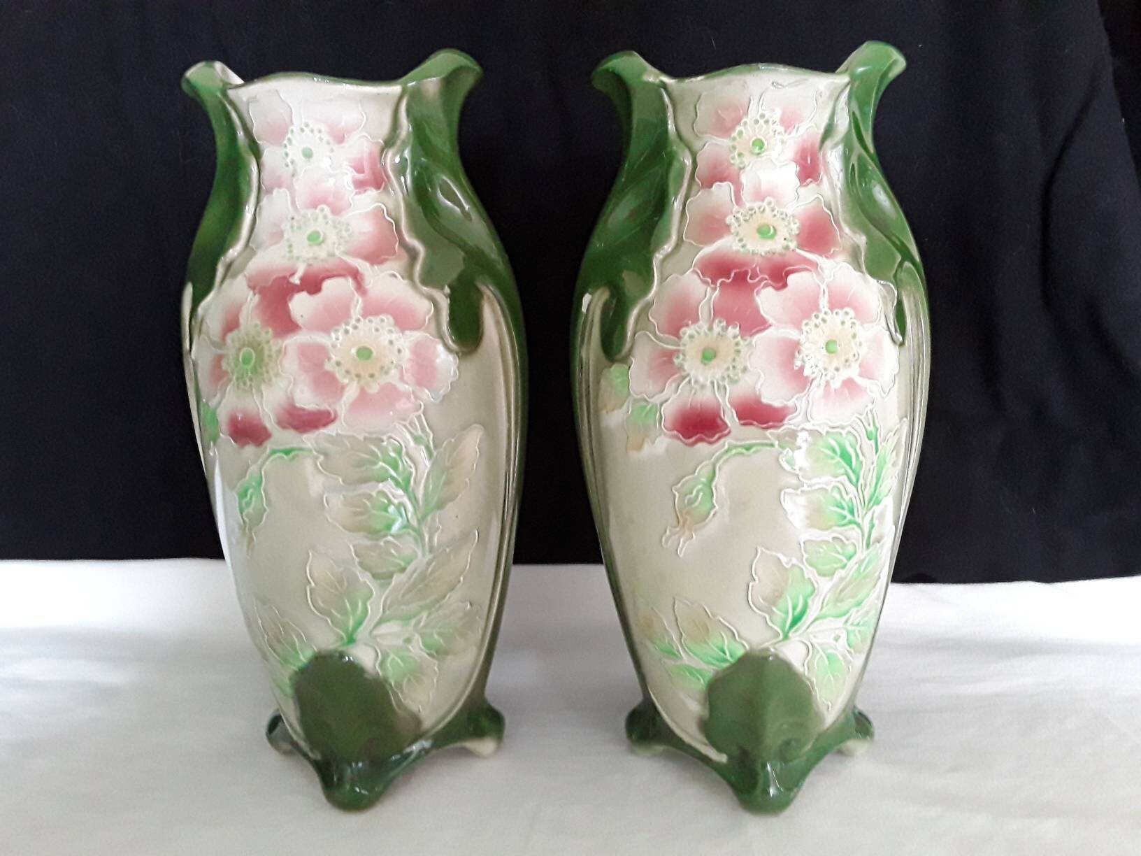 Saint-clément Art Nouveau Slip Planter and Vases - Etsy