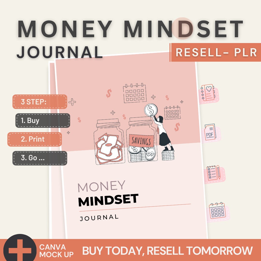 Money Mindset Journal 2024 Printable PDF A4 Size Resellable PLR - Etsy