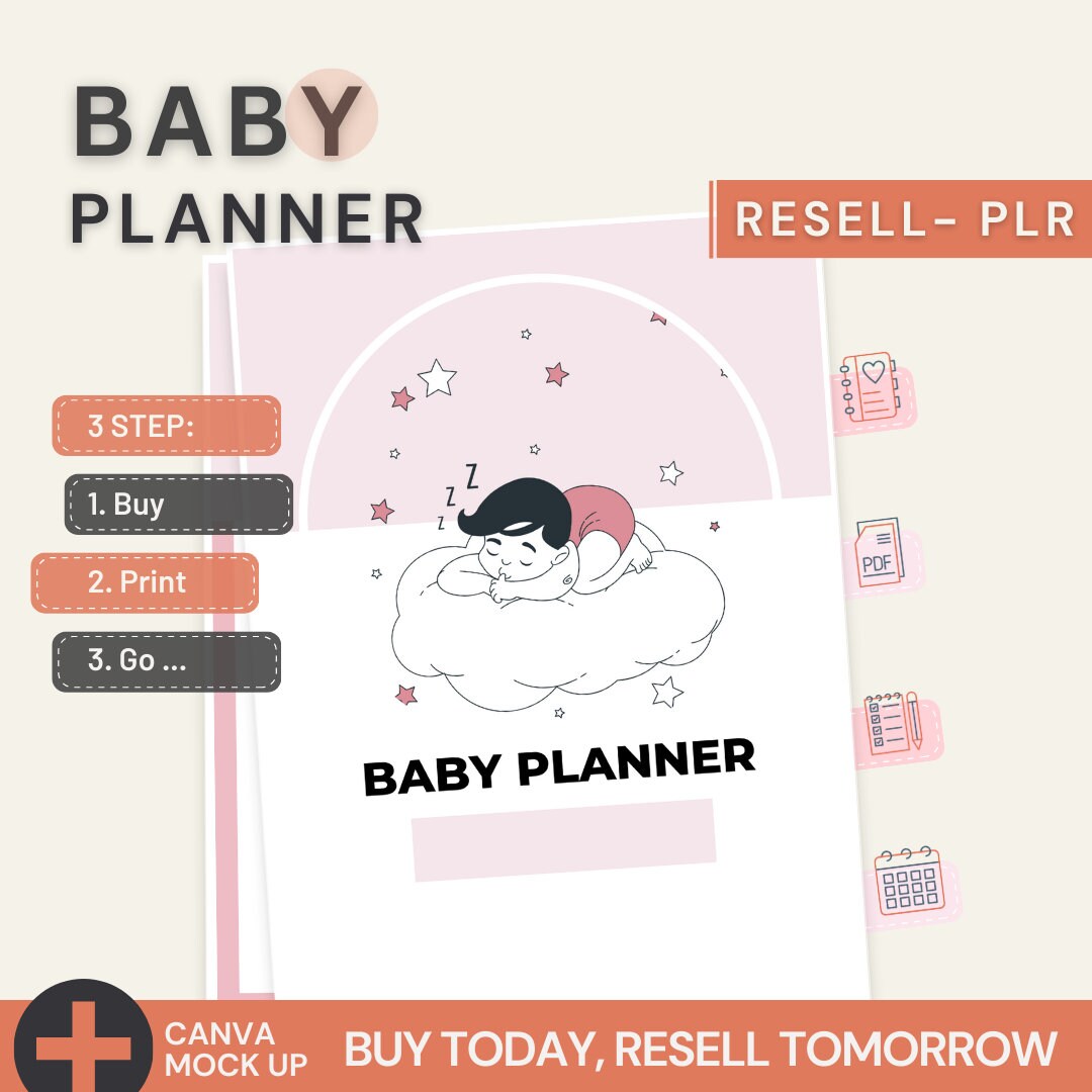 Gift2025 Baby Planner Printable PDF US Letter Size Resellable PLR - Etsy