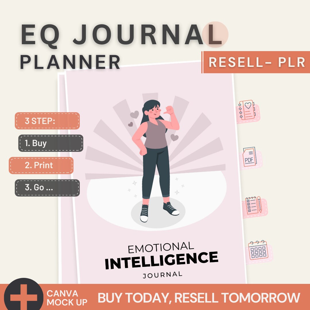 Emotional Intelligence-eq Journal 2024 Printable PDF A4 Size Resellable ...