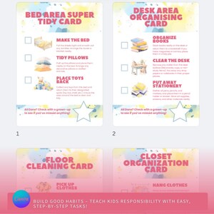 Kids Room Cleaning Checklist-canva Template - Etsy