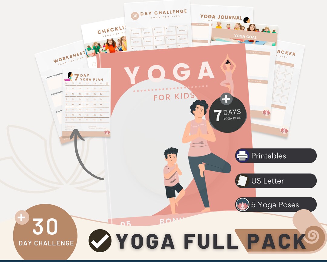 Yoga2025 for Kids | Printable Ebook + Yoga Plan-yoga Journal-yoga ...