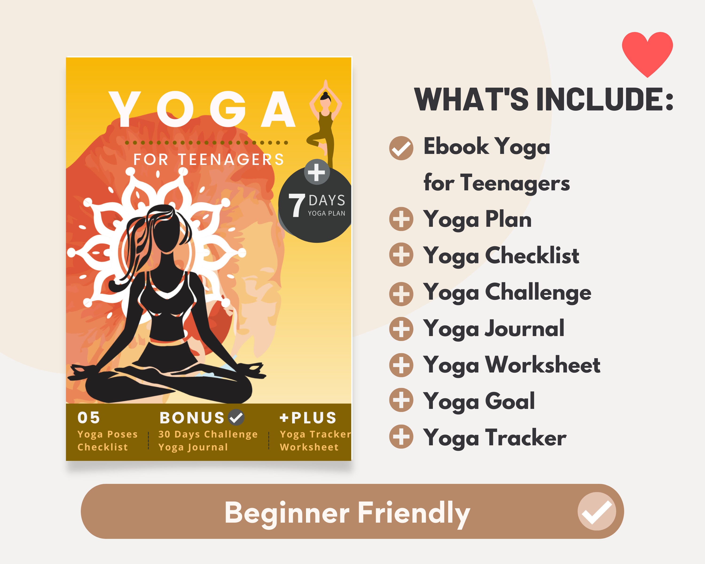 Yoga for Teenagers Printable Yoga Books yoga Plan-yoga Journal-yoga ...