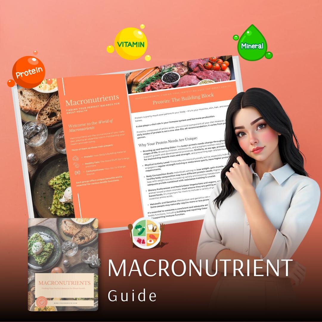 Macronutrient Guide-nutrient and Supplement - Canva Template-chart ...